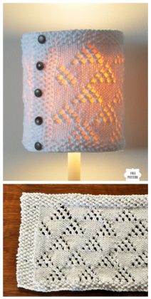 Knit Cozy Lamp Shade Free Knitting Patterns - Knitting Pattern