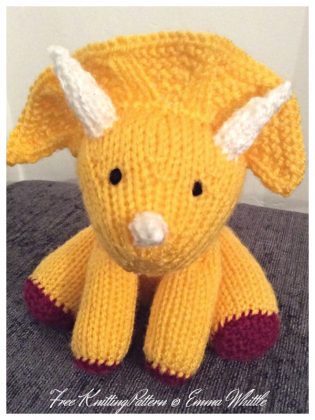 Knit Toy Dinosaur Free Knitting Patterns & Paid - Knitting Pattern