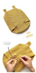 Knit Baby Romper Free Knitting Patterns