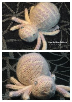 Halloween Knit Toy Spider Free Knitting Pattern & Paid - Knitting Pattern
