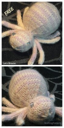 Halloween Knit Toy Spider Free Knitting Pattern - Knitting Pattern