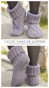 Knit Cable Slippers FREE Knitting Pattern