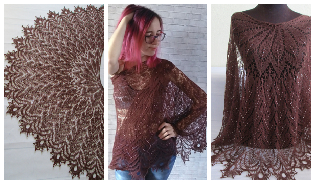 Knit Ice Cream Lace Shawl Free Knitting Patterns - Knitting Pattern