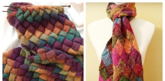 Entrelac Scarf Archives Knitting Pattern