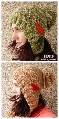 Knit Capucine Hat Free Knitting Pattern - Knitting Pattern