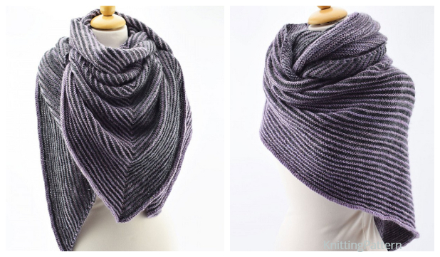 Knit Shadow Shawl Free Knitting Pattern - Knitting Pattern