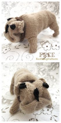 Amigurumi English Bulldog Free Knitting Pattern - Knitting Pattern