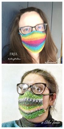 10 Knit Face Mask Free Knitting Patterns and Paid - Knitting Pattern
