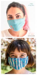 10 Knit Face Mask Free Knitting Patterns and Paid - Knitting Pattern