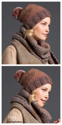 Knit Linen Stitch Beanie Hat Free Knitting Patterns - Knitting Pattern