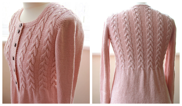 Knit Women Cable Cardigan Free Knitting Pattern - Knitting Pattern