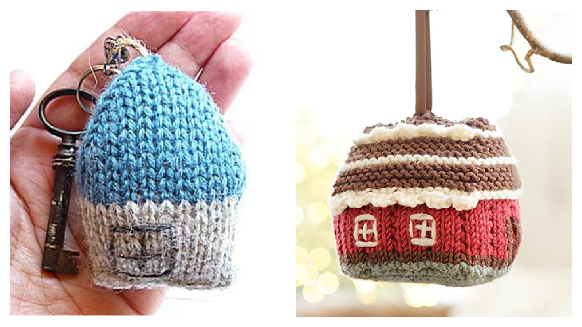 Knit Miniature House Toy Free Knitting Patterns - Knitting Pattern