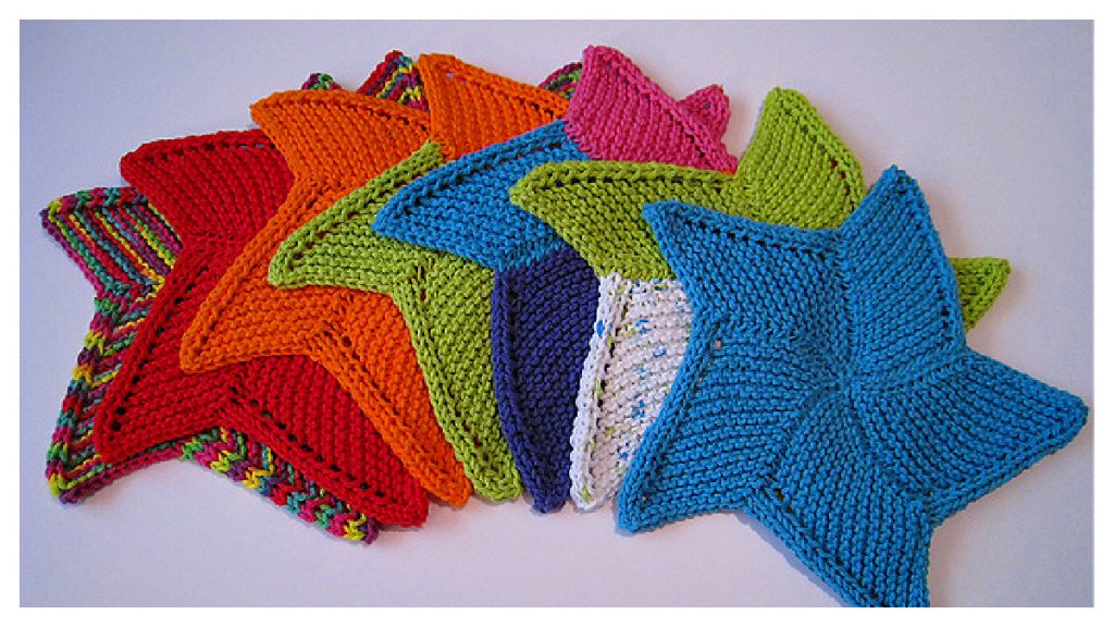 Knit Starfish Cloth Free Knitting Pattern - Knitting Pattern