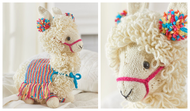 Amigurumi Toy Llama Free Knitting Pattern & Paid - Knitting Pattern