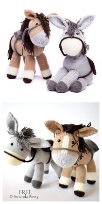 Amimgurumi Donkey Free Knitting Patterns - Knitting Pattern