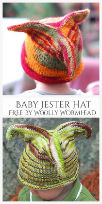 Baby Jester Hat Free Knitting Patterns - Knitting Pattern