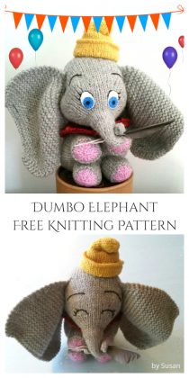 Amigurumi Baby Elephant Free Knitting Patterns - Knitting Pattern