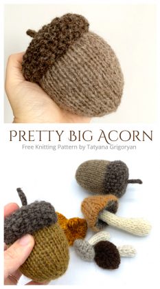 Amigurumi Acorn Free Knitting Patterns - Knitting Pattern