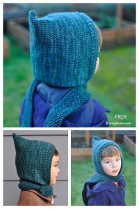 Knit Hooded Scarf Free Knitting Patterns - Knitting Pattern