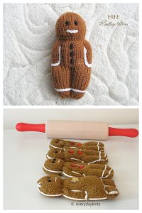 Gingerbread Man Free Knitting Patterns - Knitting Pattern