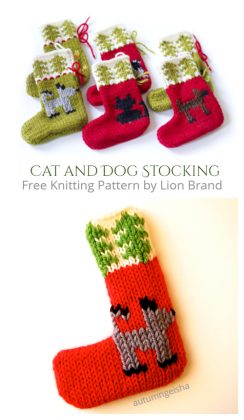 Mini Christmas Stocking Ornaments Free Knitting Patterns - Knitting Pattern