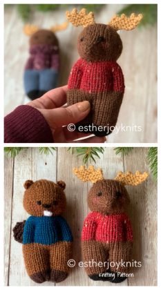 Amigurumi Moose Free Knitting Patterns & Paid - Knitting Pattern