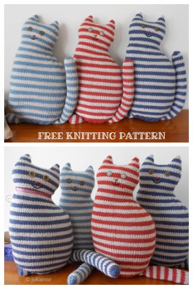 Amigurumi Window Cat Free Knitting Patterns - Knitting Pattern