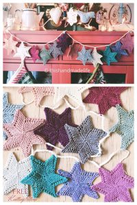 12 Christmas Garland Free Knitting Patterns - Knitting Pattern