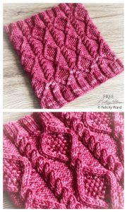Diamond Cable Cowl Free Knitting Patterns - Knitting Pattern