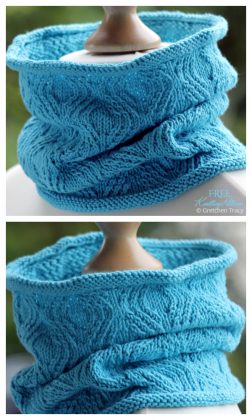 Diamond Cable Cowl Free Knitting Patterns - Knitting Pattern