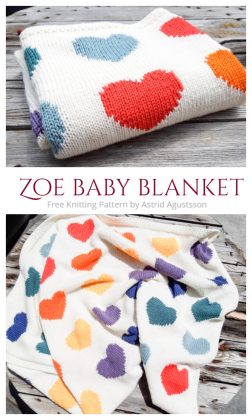 Valentine Heart Blanket Free Knitting Patterns - Knitting Pattern