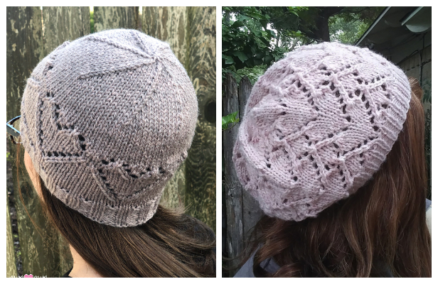 Lace Heart Hat Free Knitting Patterns - Knitting Pattern