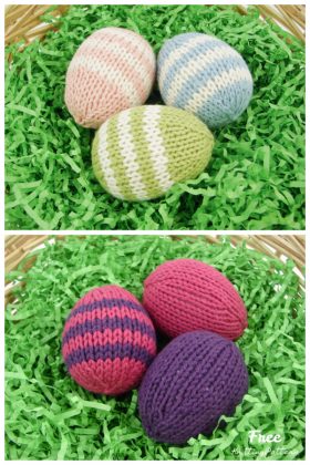 Knit Easter Eggs Free Knitting Patterns - Knitting Pattern