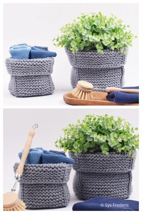Easy Basket Free Knitting Patterns - Knitting Pattern