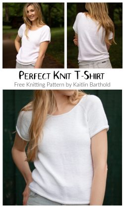 Perfect Knit T-Shirt Free Knitting Pattern - Knitting Pattern