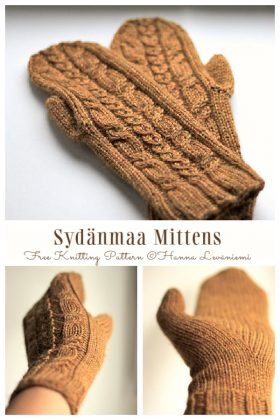 Winter Cable Mittens Free Knitting Patterns - Knitting Pattern