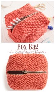 Knit Box Bag Free Knitting Pattern - Knitting Pattern