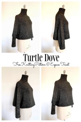 Classic Turtle Neck Sweater Free Knitting Patterns - Knitting Pattern