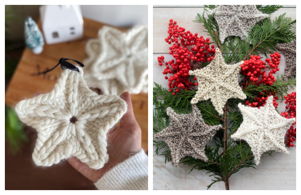 Christmas Star Ornament Free Knitting Patterns - Knitting Pattern