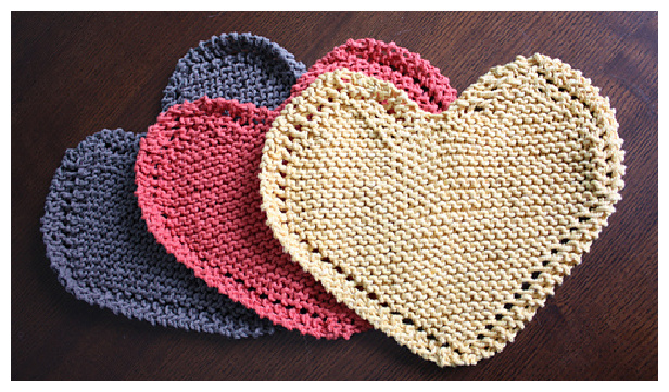 Heart-Shaped Dishcloth Free Knitting Patterns - Knitting Pattern