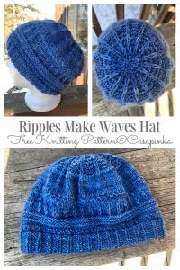 Ripples Make Wave Ribbed Hat Free Knitting Pattern - Knitting Pattern
