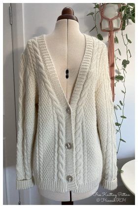 Folklore Cabled Cardigan Free Knitting Pattern + Video - Knitting Pattern