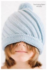 Striped Swirl Beanie Hat Free Knitting Patterns - Knitting Pattern
