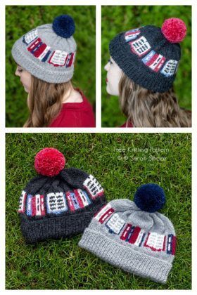 Library Books Hat Free Knitting Pattern - Knitting Pattern