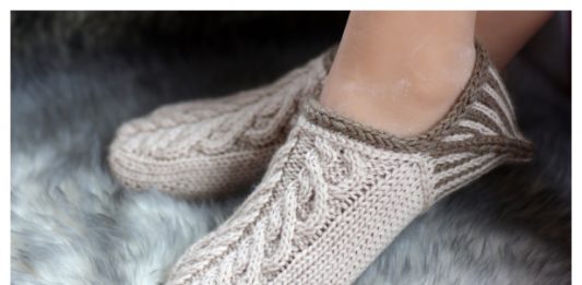 Cable Slippers Archives - Knitting Pattern
