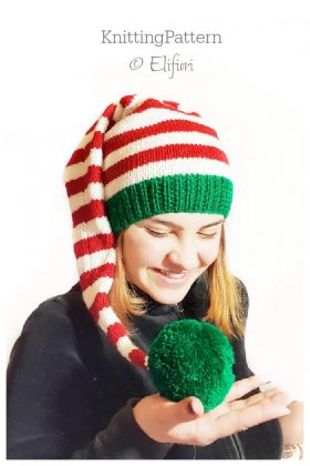 Christmas Elf Hat Free Knitting Patterns - Knitting Pattern