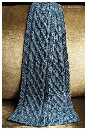 Long Celtic Cable Scarf Free Knitting Patterns - Knitting Pattern