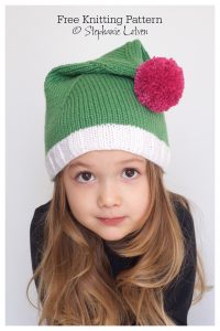 Mrs. Claus Boxy Hat Free Knitting Pattern - Knitting Pattern