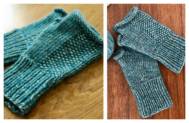 Seed Stitch Fingerless Mittens Free Knitting Pattern - Knitting Pattern