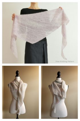 Fluff Scarf Shawl Free Knitting Pattern - Knitting Pattern
